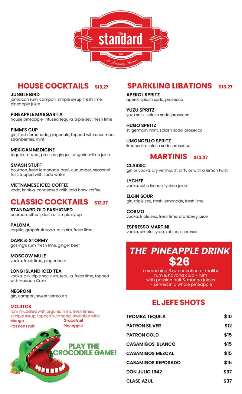 Cocktail List